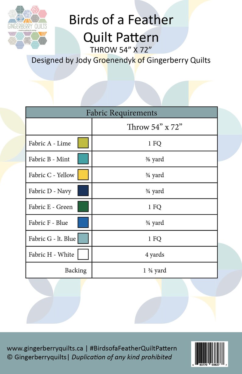 Birds of a Feather Quilt Pattern Easy Quilt Pattern - Etsy Canada