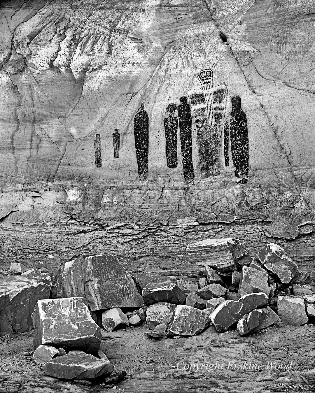 Holy Ghost Panel, Horseshoe Canyon, (V), Black and White Landscape/fine ...
