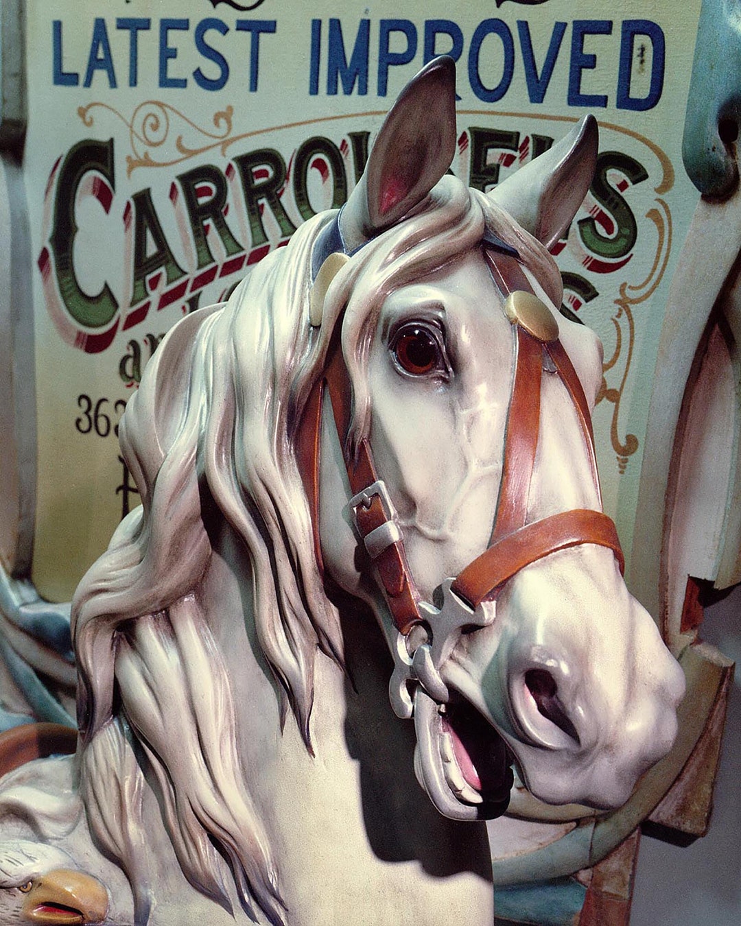 Dentzel Carousel Horse and Posterv - Etsy