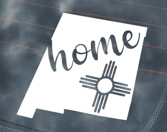 New Mexico State Outline With Roadrunner Vinyl Decal - Etsy