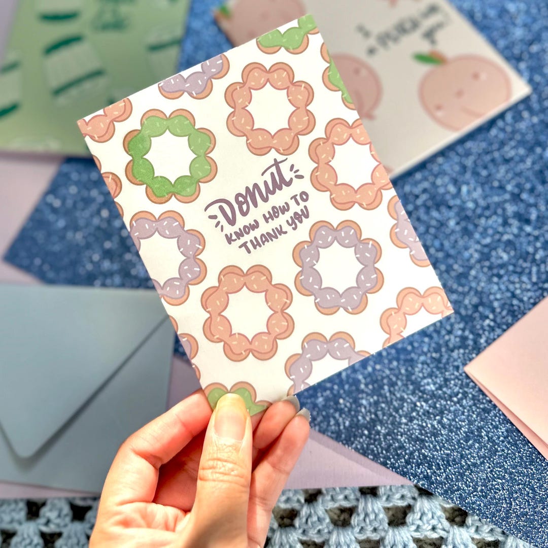 Donut Know How to Thank You | Cute and Punny Greeting Cards to Show ...