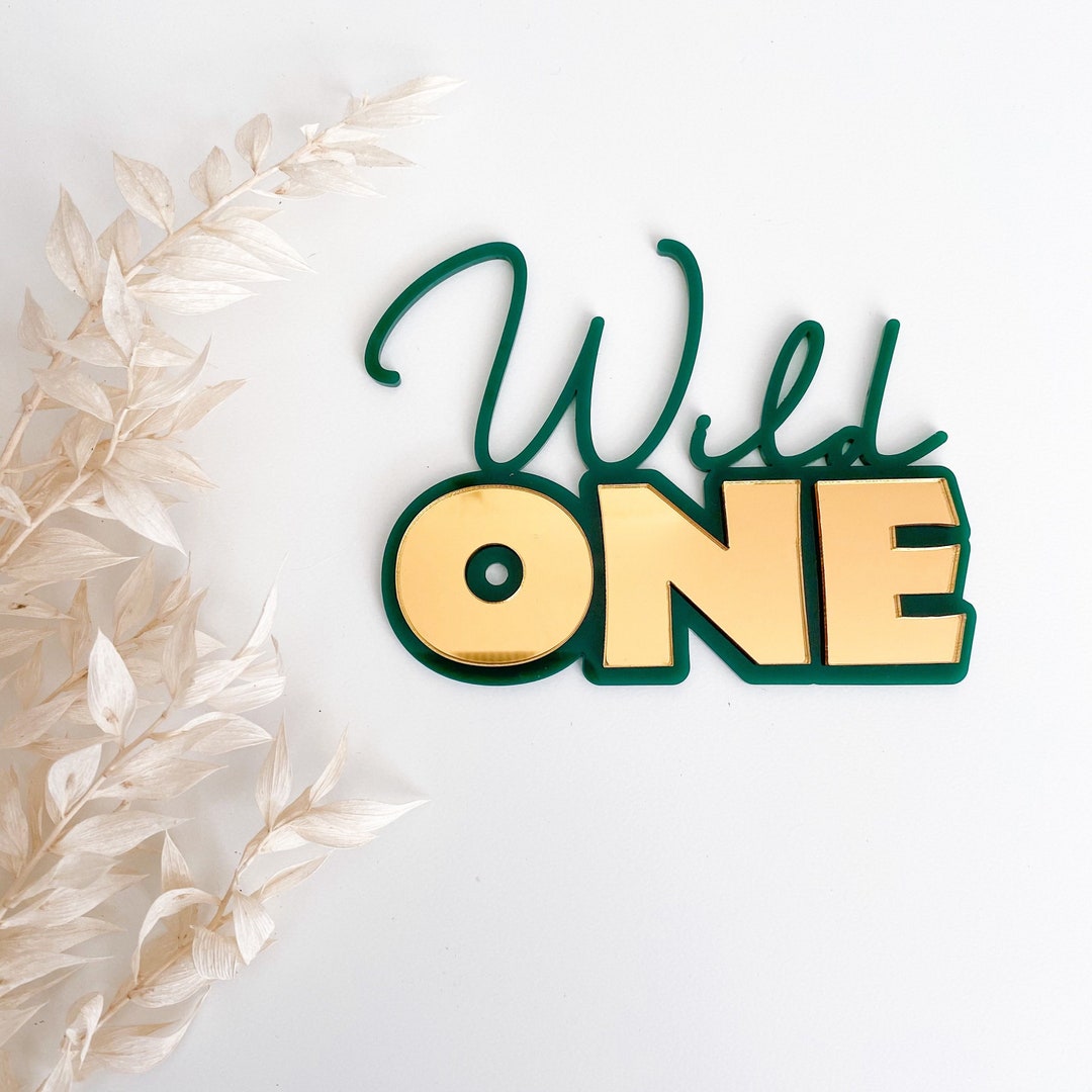 Two Wild Wild One Acrylic Cake Topper or Charm Double - Etsy