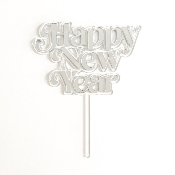 New Year Cake Topper - Etsy