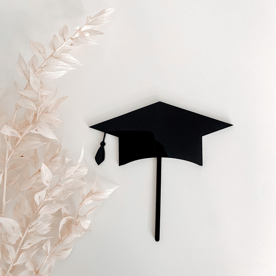 Graduation Cap Mini Cake Topper in Acrylic Graduation Class of 2023 ...