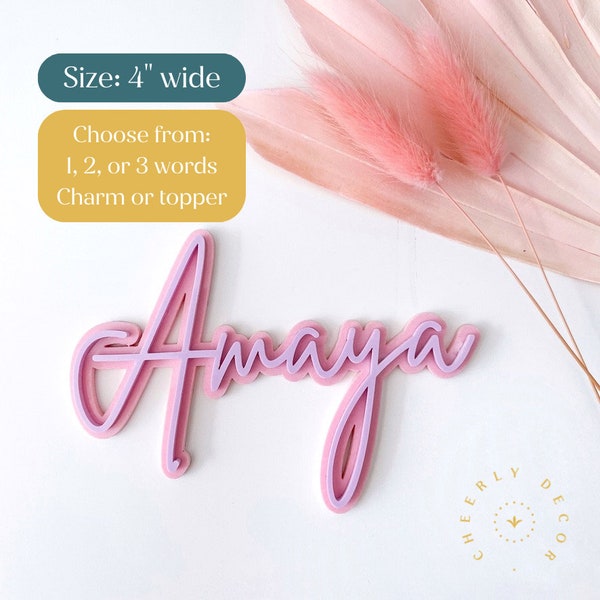 Double Layer Cake Topper - Etsy Australia