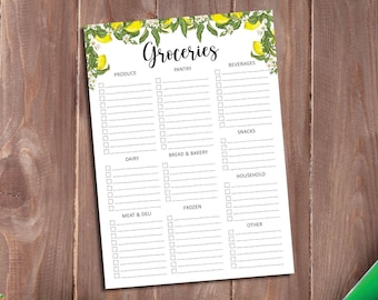 Magnetic Grocery List Notepad - Etsy