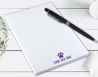 Paw Print Notepads | Etsy