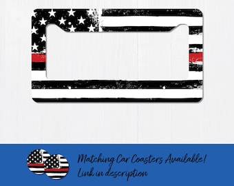 Fire Fighter License Plate Frame - Etsy