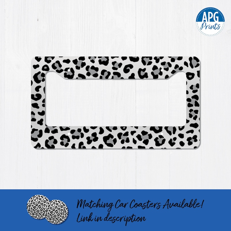 Cheetah License Plate Frame - Etsy