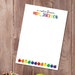 Teacher Rainbow Apple Notepads, Notes, Personalized Stationary, Custom ...