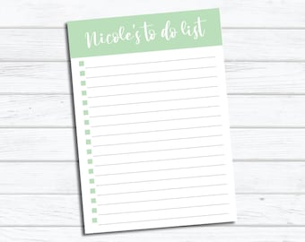 To Do List Notepad - Etsy