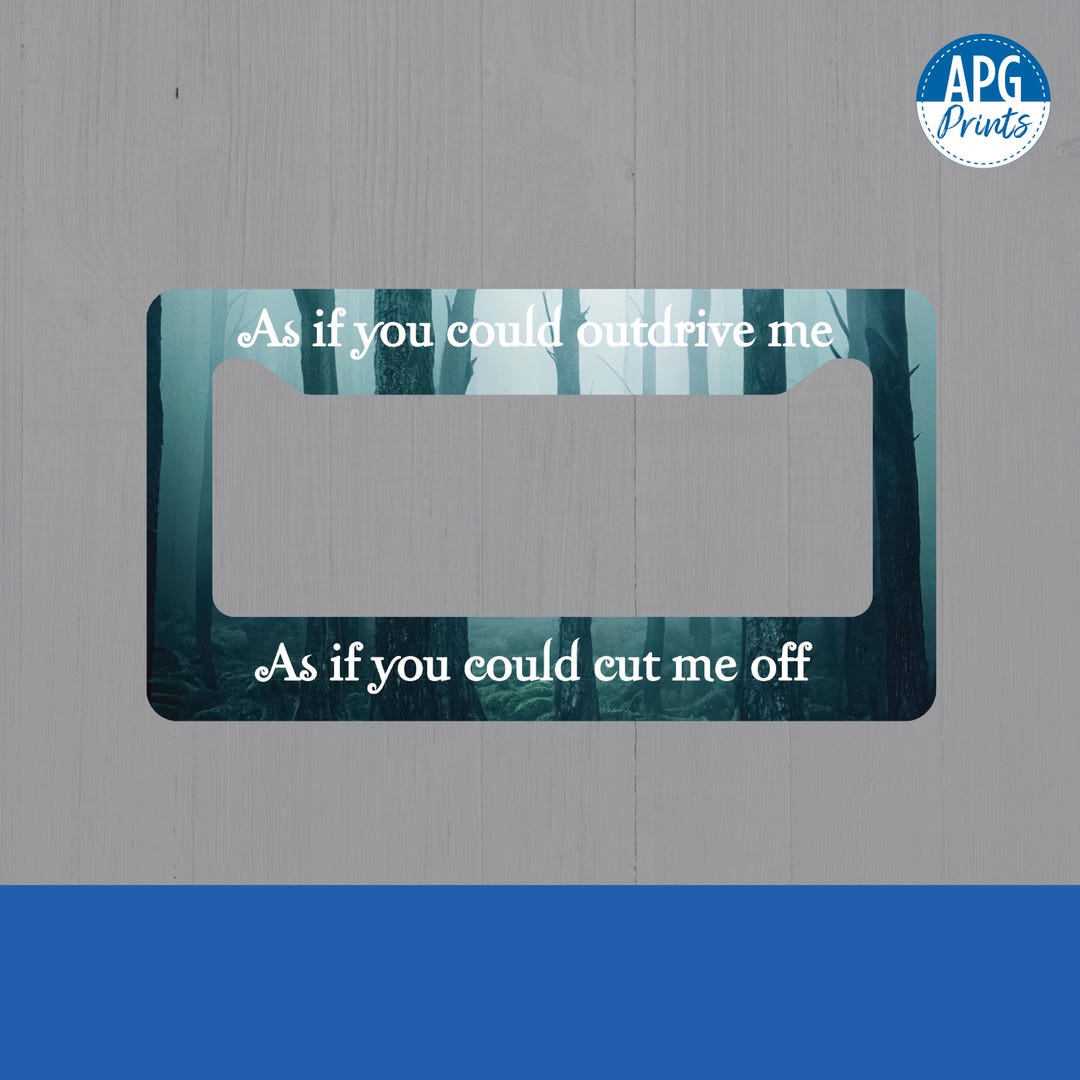 Vampire Movie License Plate Frame: Moody Pacific Northwest Auto ...