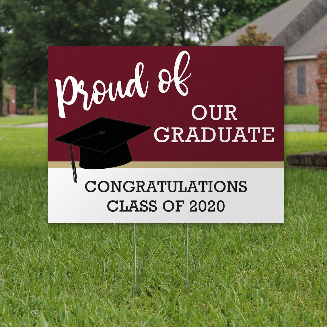Proud of Our Graduate Yard Sign FREE GROUND SHIPPING | Etsy