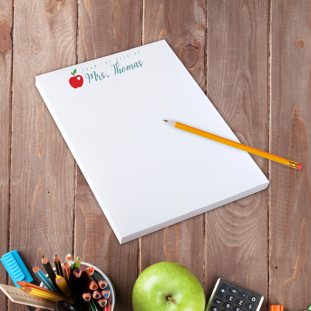 Teacher: From the Desk of Notepads , Notes, Personalized Stationary ...