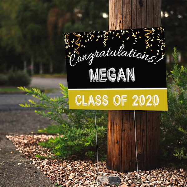 Congratulations Graduate Yard Sign - Etsy