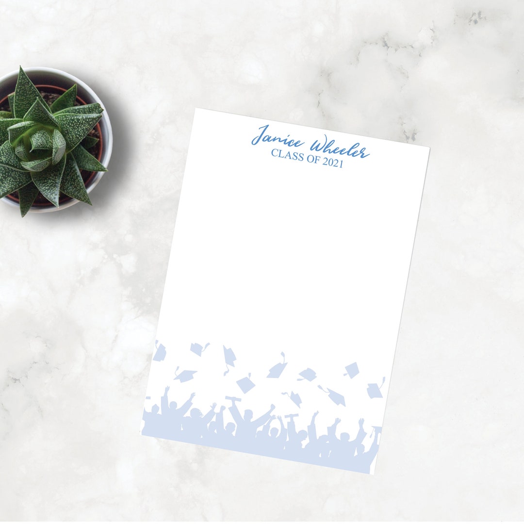 Graduation Class of 2021 Notepads, Notes, Personalized Stationary ...