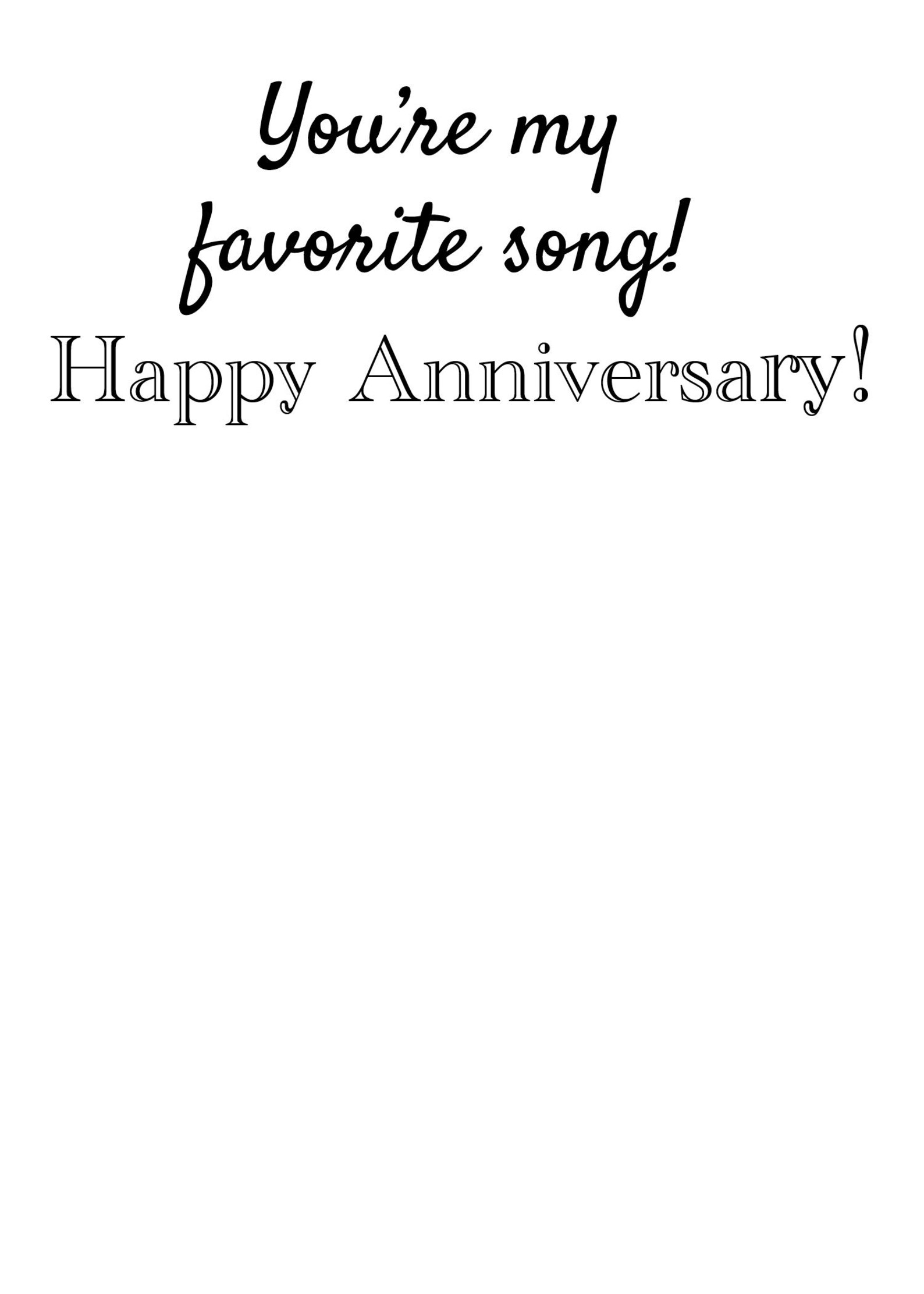 Personalized Anniversary Card: Photo & Song Music Player Design - Etsy