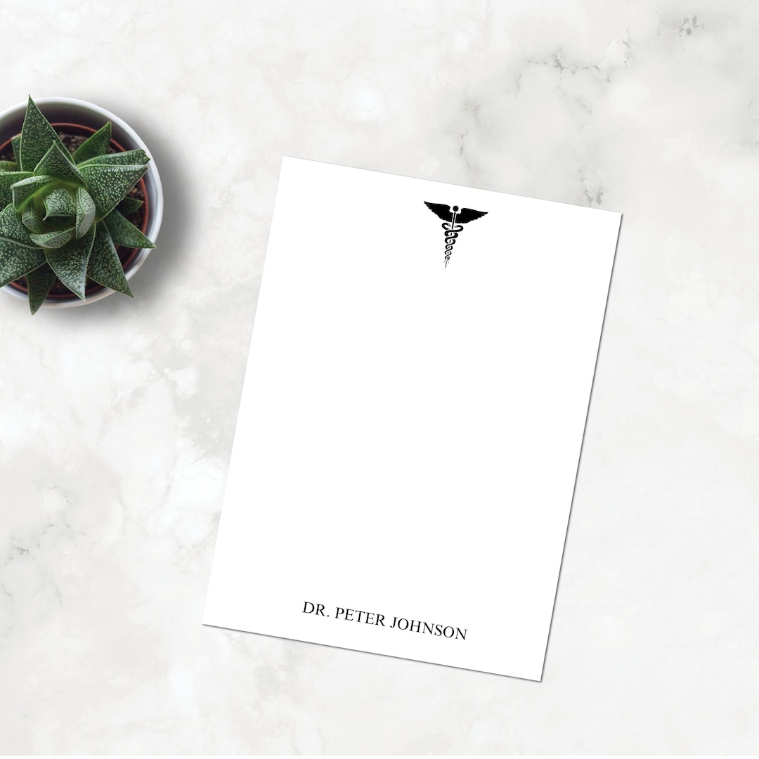 Doctor, Medical Gift Notepads, Notes, Personalized Stationary, Custom ...