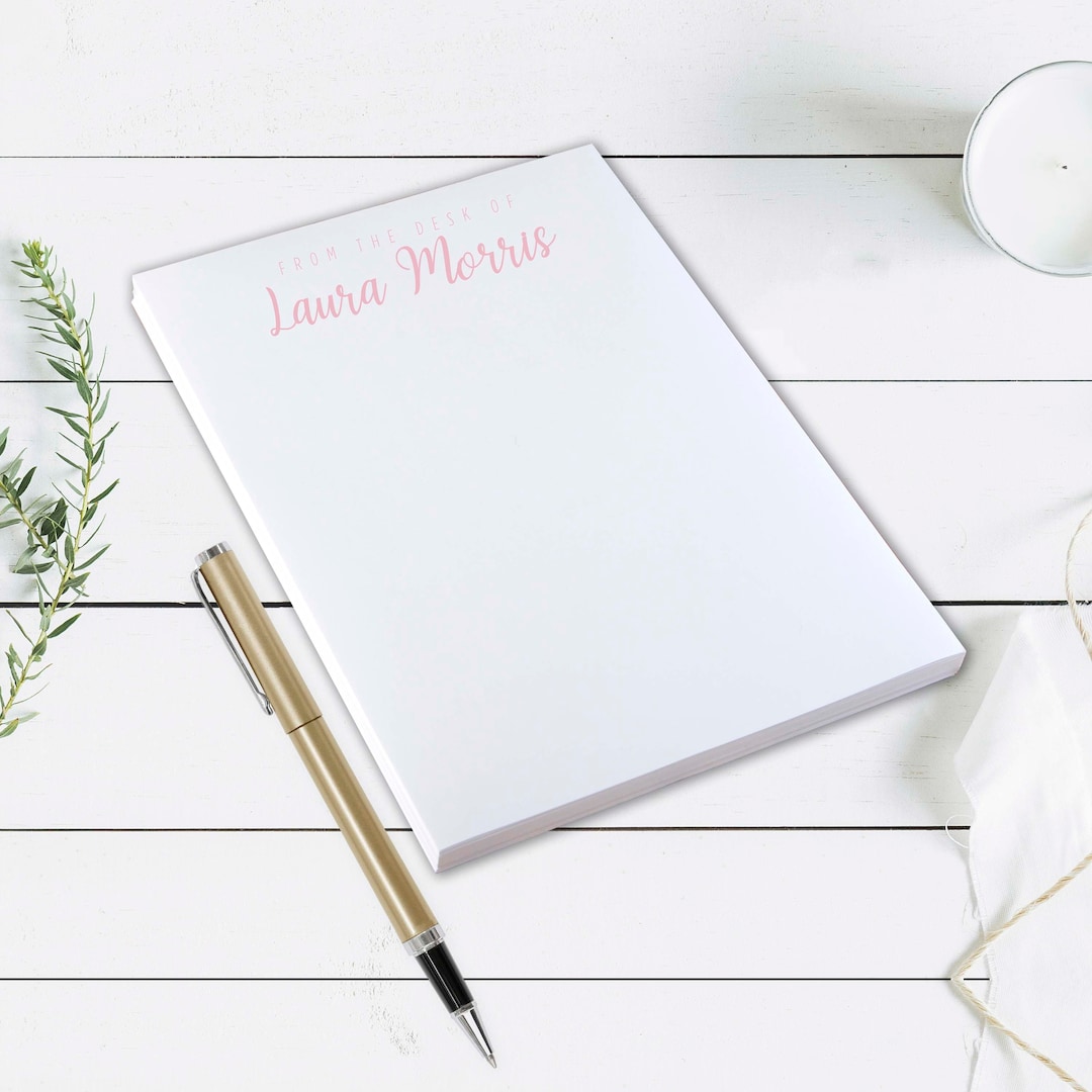 From the Desk of Personalized Notepad, Personalized Stationary, Custom ...