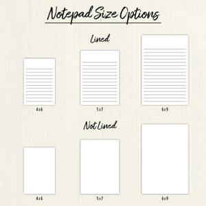 Sports Themed Notepads, Teacher Notes, Personalized Stationary, Custom ...