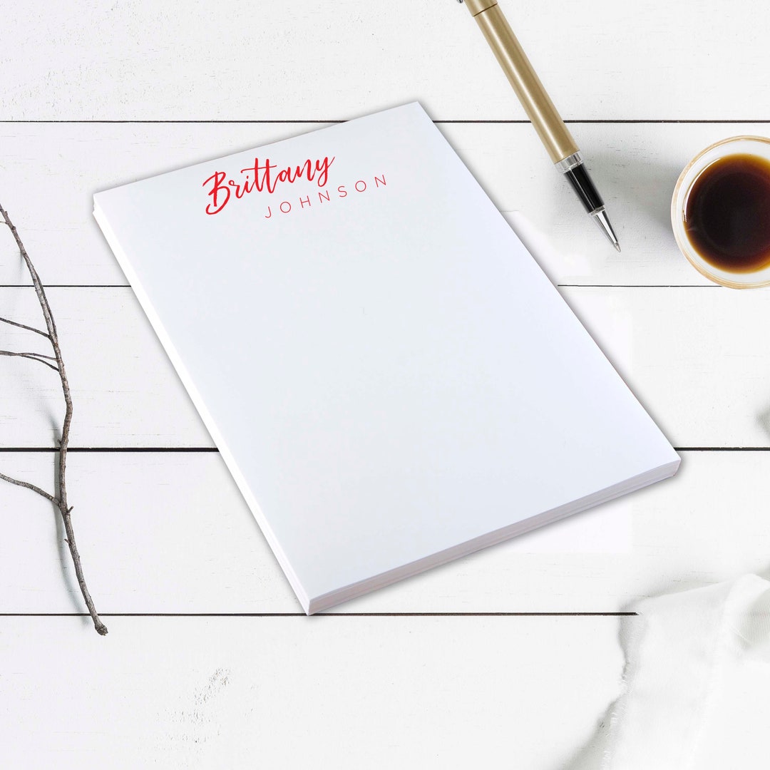 Personalized Notepad, Personalized Stationary, Custom Writing Pad, Gift ...