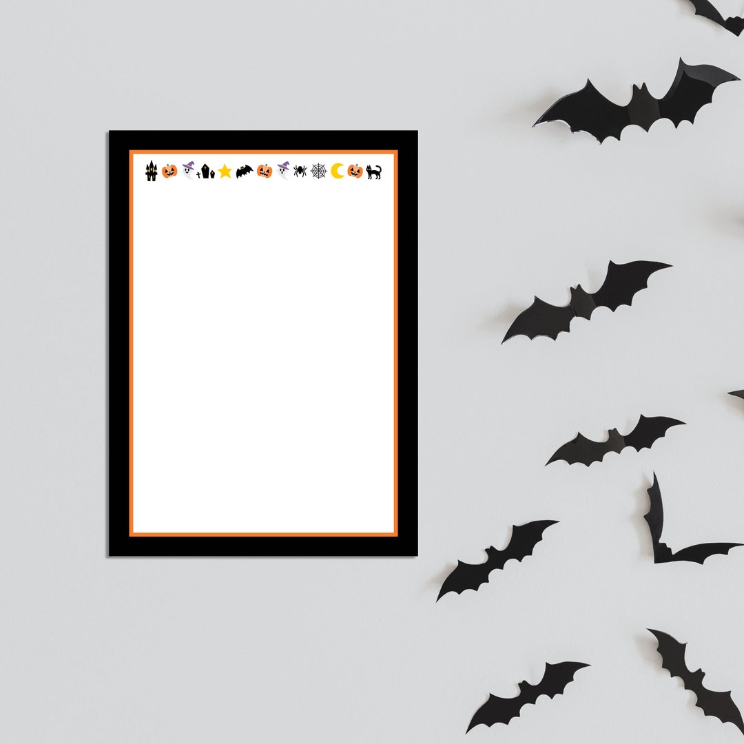 Halloween Notepads, Notes, Personalized Stationary, Custom Writing Pad ...