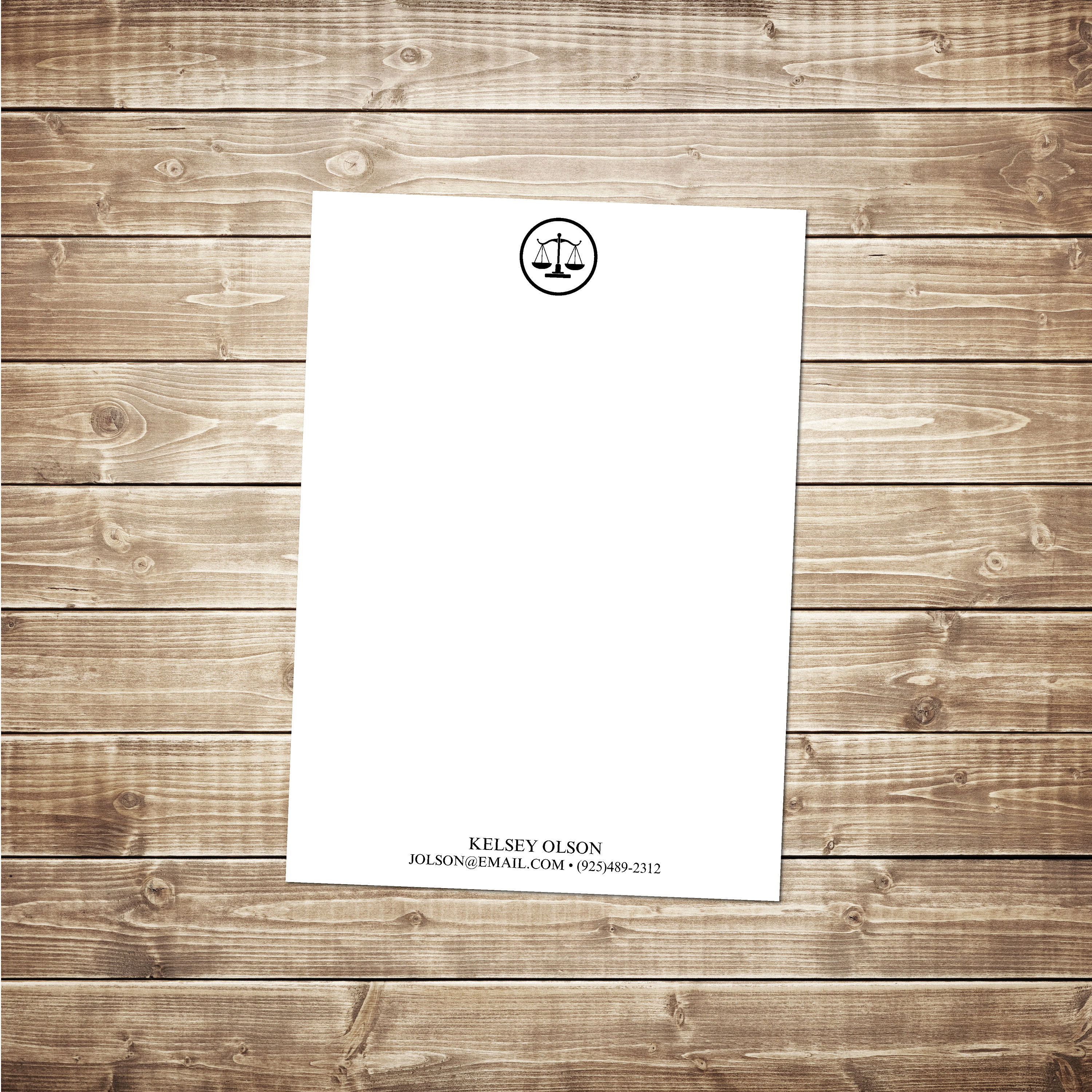 Lawyer Notepad Personalized Stationary Custom Writing Pad | Etsy