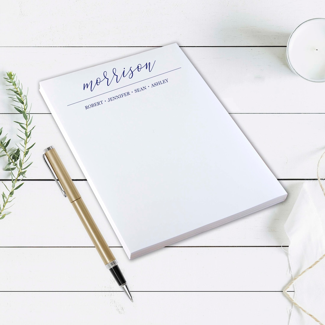 Personalized Notepad, Personalized Stationary, Custom Writing Pad, Gift ...