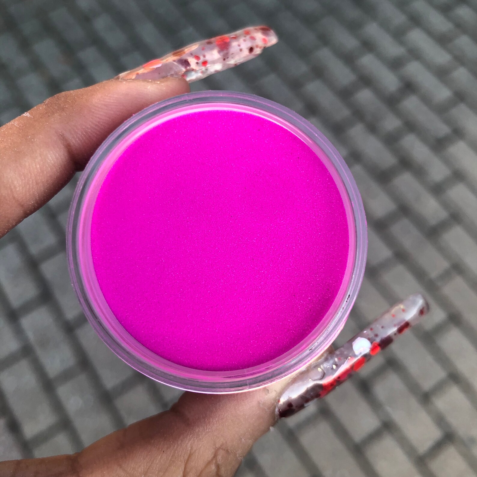 Fuchsia Pink Acrylic Powder sasha | Etsy