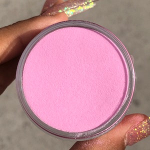 Light Pink Acrylic Powder "balance" Acrylic Nails | Solid Color Acrylic ...