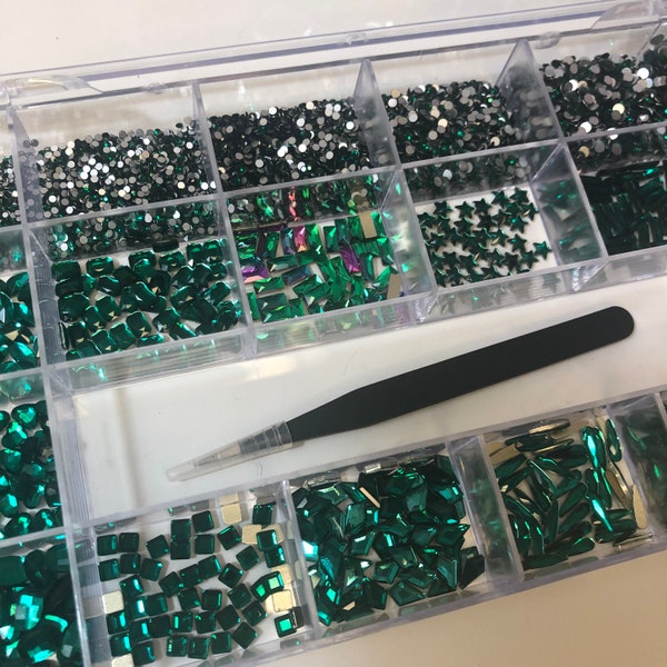 Green Rhinestone - Etsy