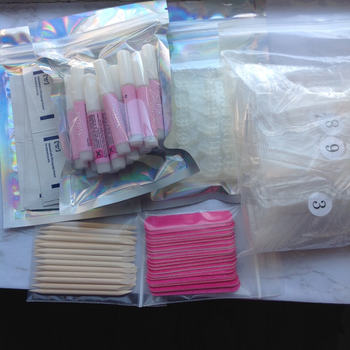 Press on Nails STARTER KIT DIY Press on Glue on Nail Kit - Etsy