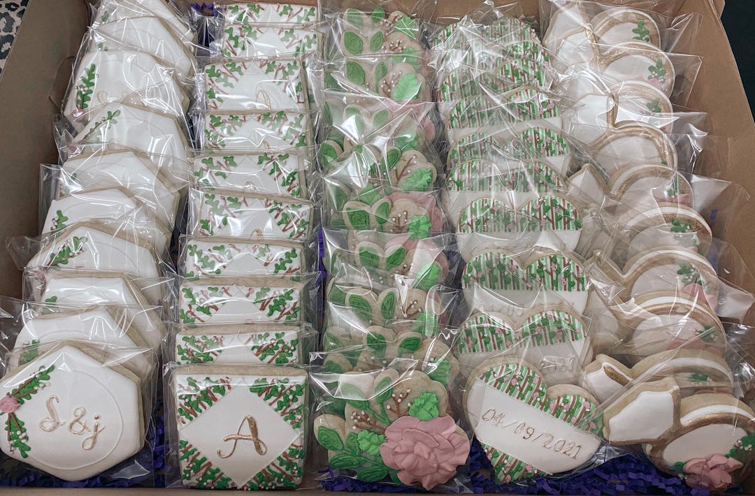 Custom Wedding Cookies - Etsy