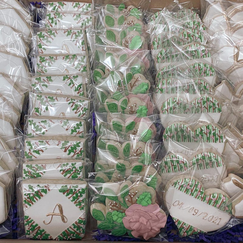 Custom Wedding Cookies - Etsy