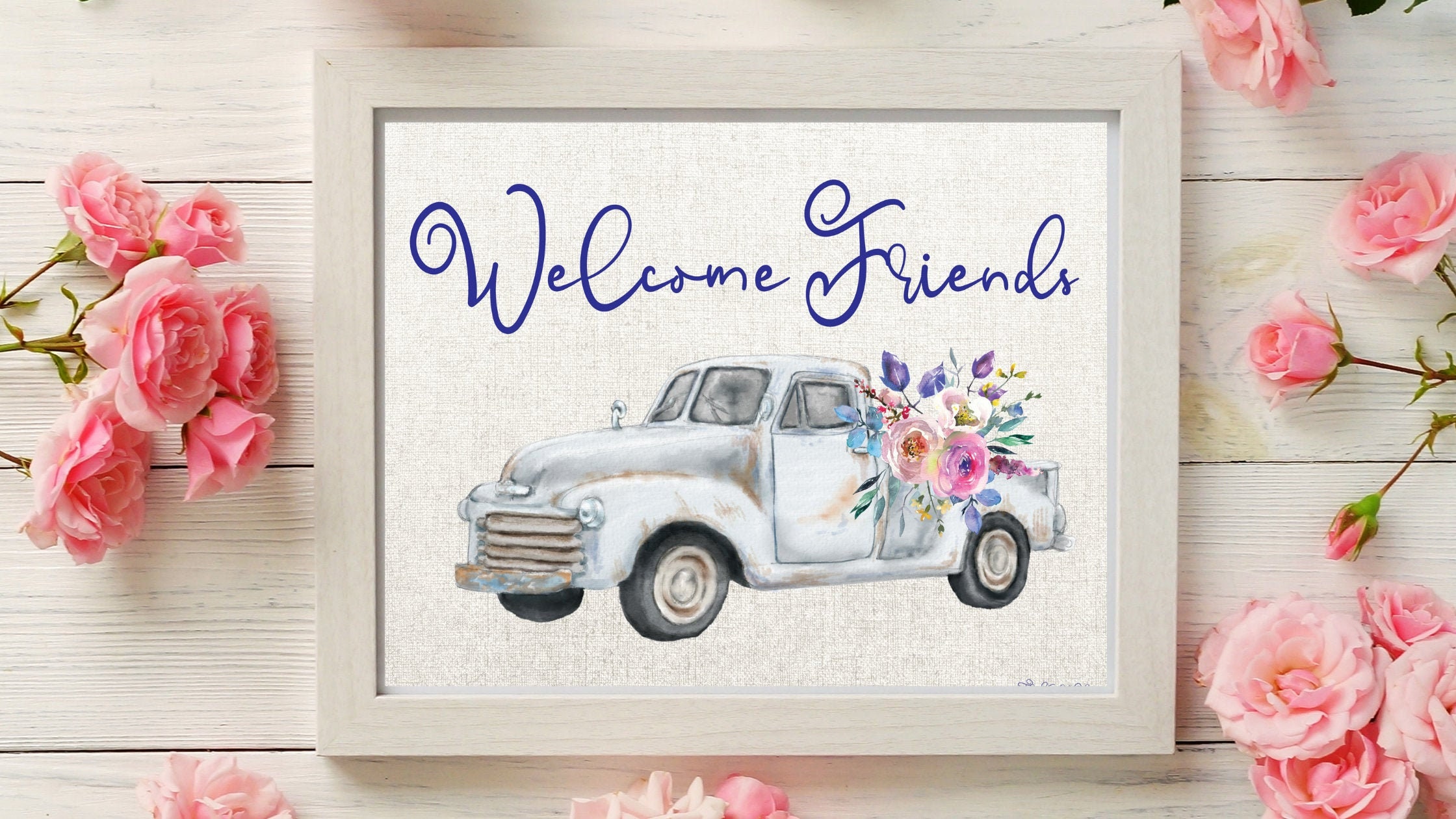 Welcome Friends Printable 8x10 Digital Download Wonderful Housewarming ...