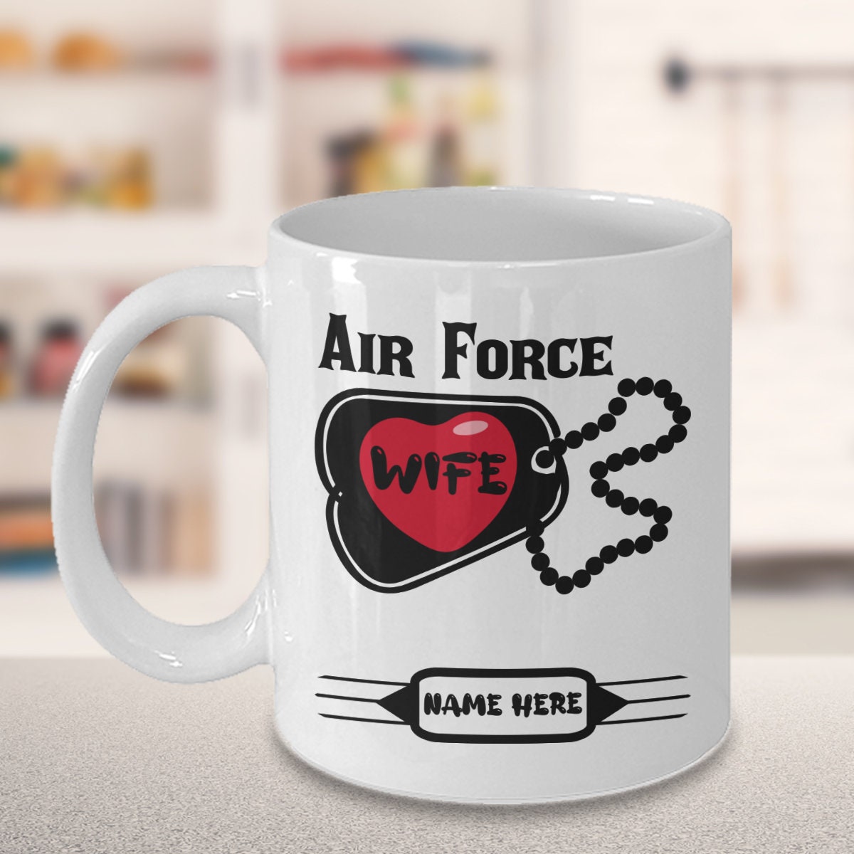 Custom Air Force Coffee Mug Air Force Wife Mug Chief Master | Etsy