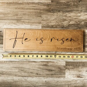 He is Risen Sign - Etsy