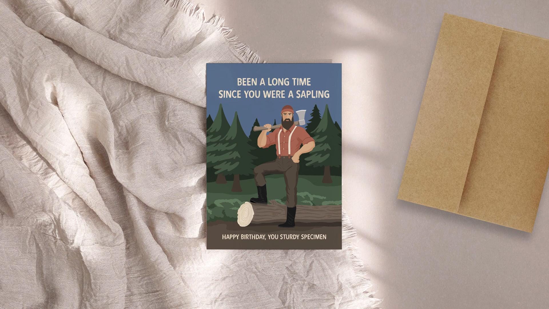 LUMBERJACK BIRTHDAY - Woodsman Birthday - Lumbertok - Axeman - Funny ...