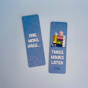 ONE MORE PAGE - Three Hours Later - Book Stack Bookmark - Stack of ...