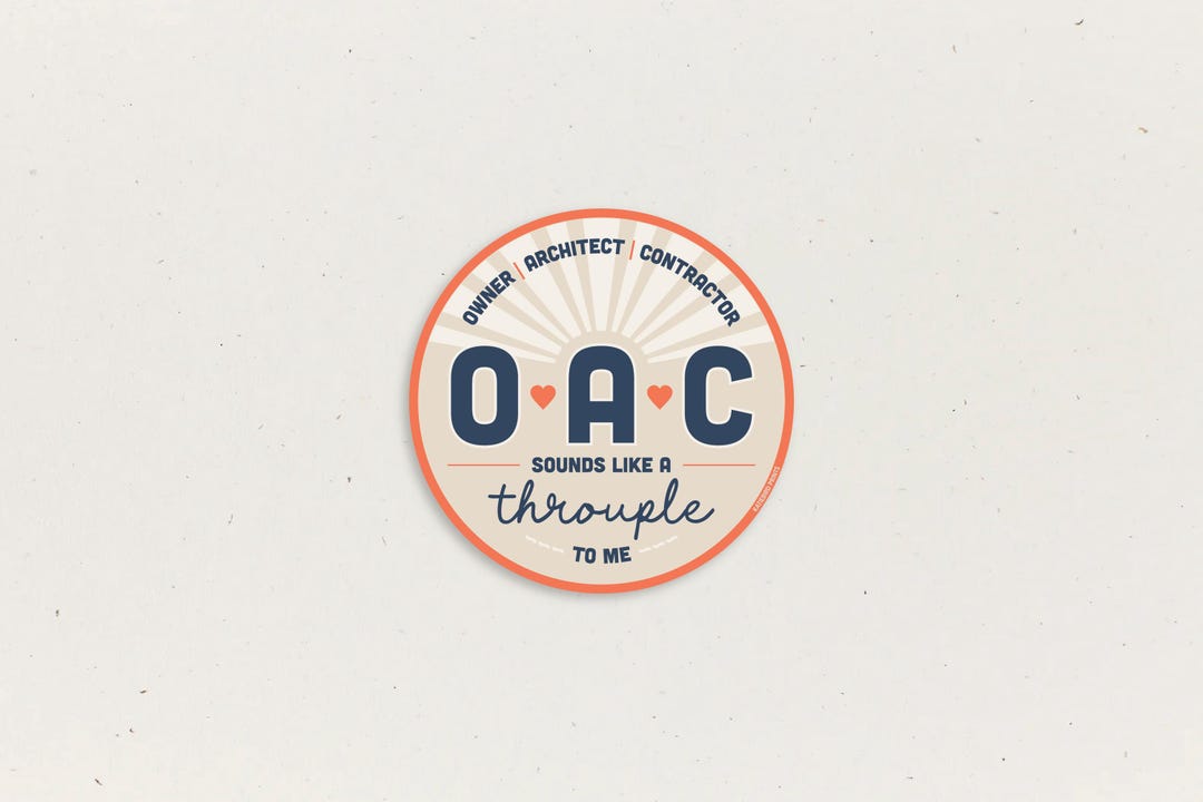 ARCHITECTURE STICKER - Architect Sticker - Contractor - Gift for ...