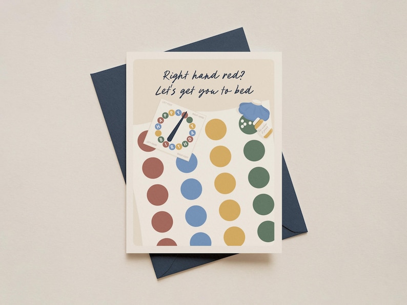 TWISTER - Funny Birthday Card - Board Game Nostalgia - Nostalgic ...