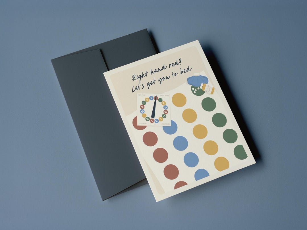 TWISTER - Funny Birthday Card - Board Game Nostalgia - Nostalgic ...
