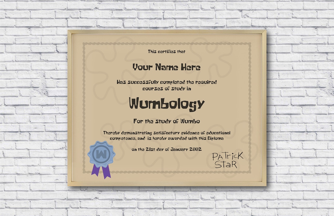 WUMBOLOGY - Patrick Star Wumbo - Minimalist Illustration Print | Tv ...