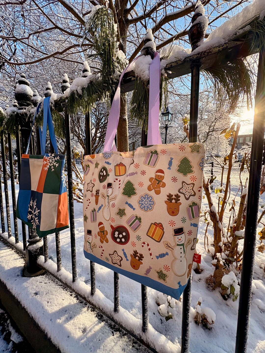 HOLIDAY COOKIES TOTE - Gift for Baker - Cute Christmas Tote - Cookie ...