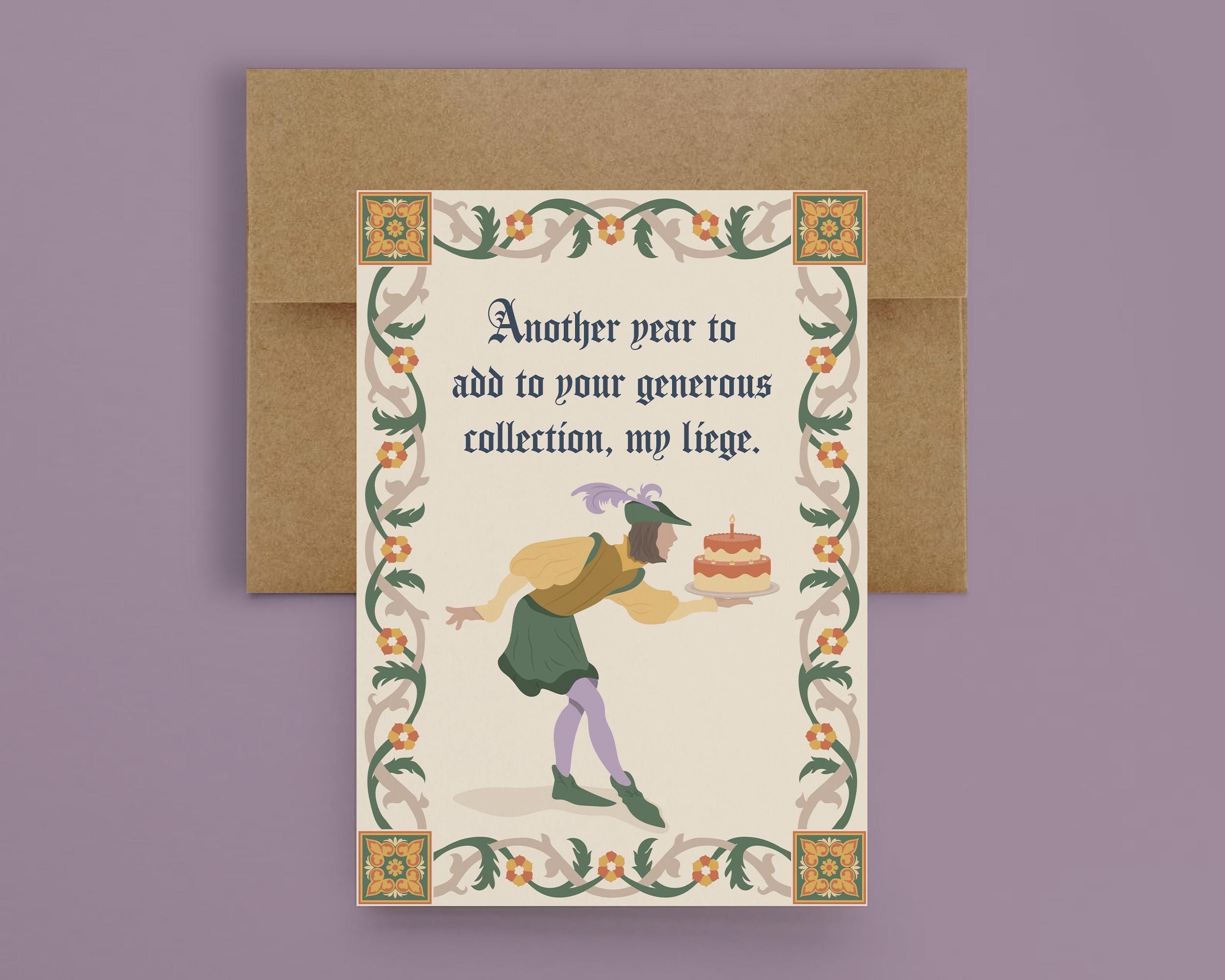 MY LIEGE - Medieval Birthday - Happy Birthday My Liege - Renaissance ...