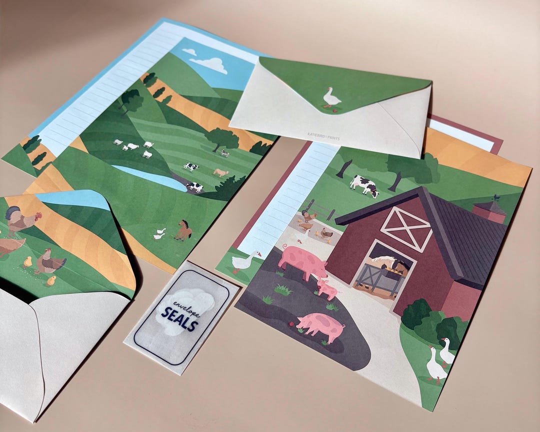 FARMLAND - Letter Writing Set - Cute Letter Set - Kawaii Letter Set ...