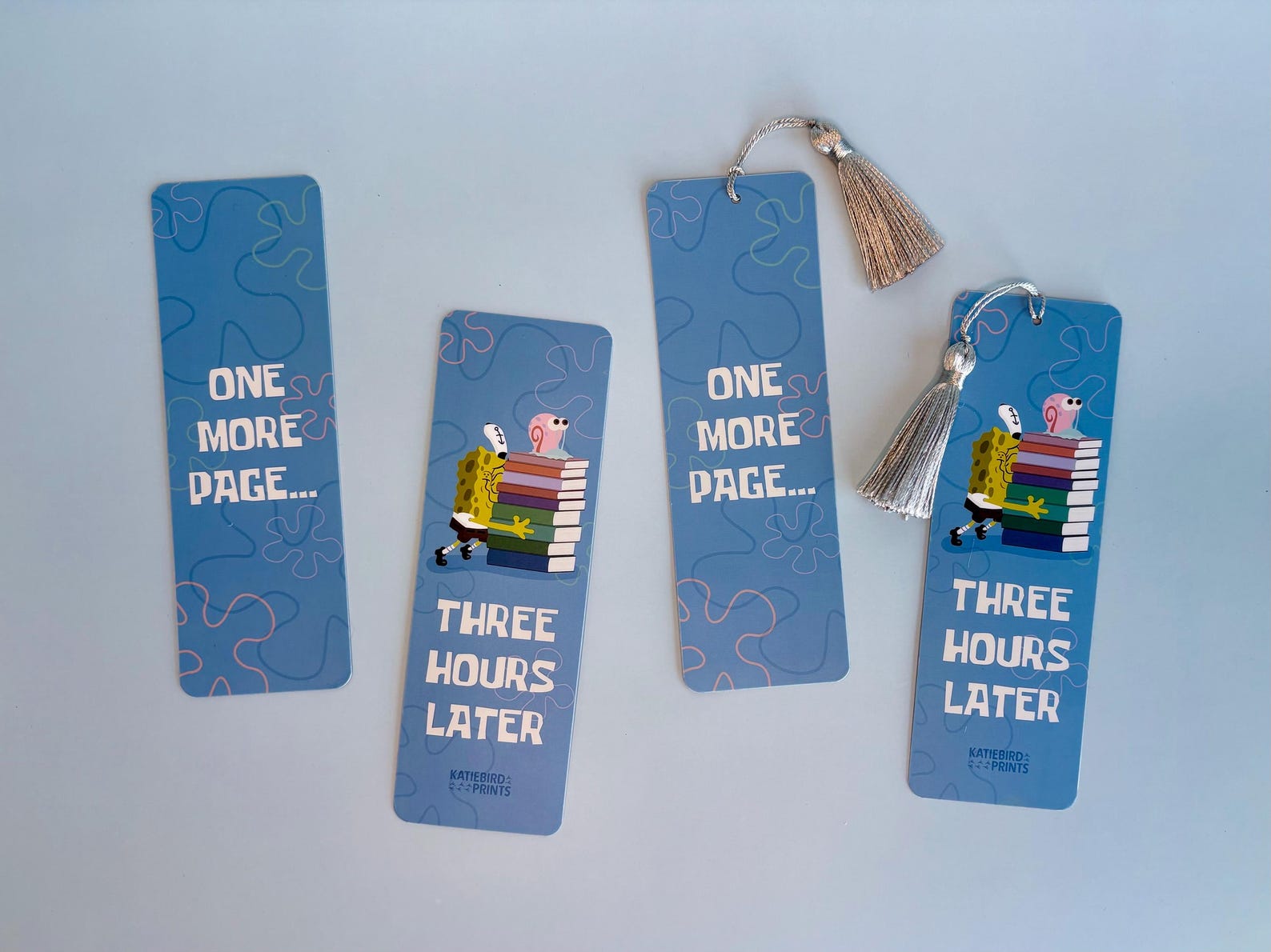 ONE MORE PAGE - Three Hours Later - Book Stack Bookmark - Stack of ...