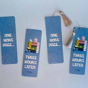 ONE MORE PAGE - Three Hours Later - Book Stack Bookmark - Stack of ...