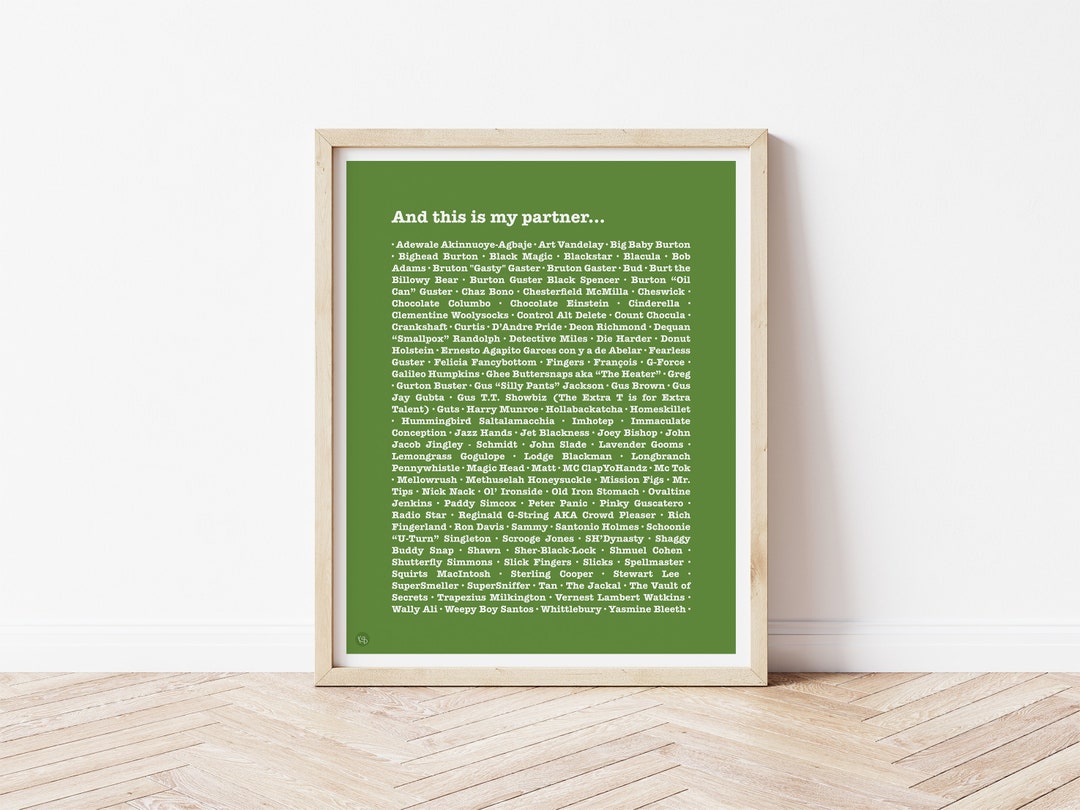 PSYCH - GUS' NICKNAMES - Psych Tv Show - Psych Print - Tv Poster ...