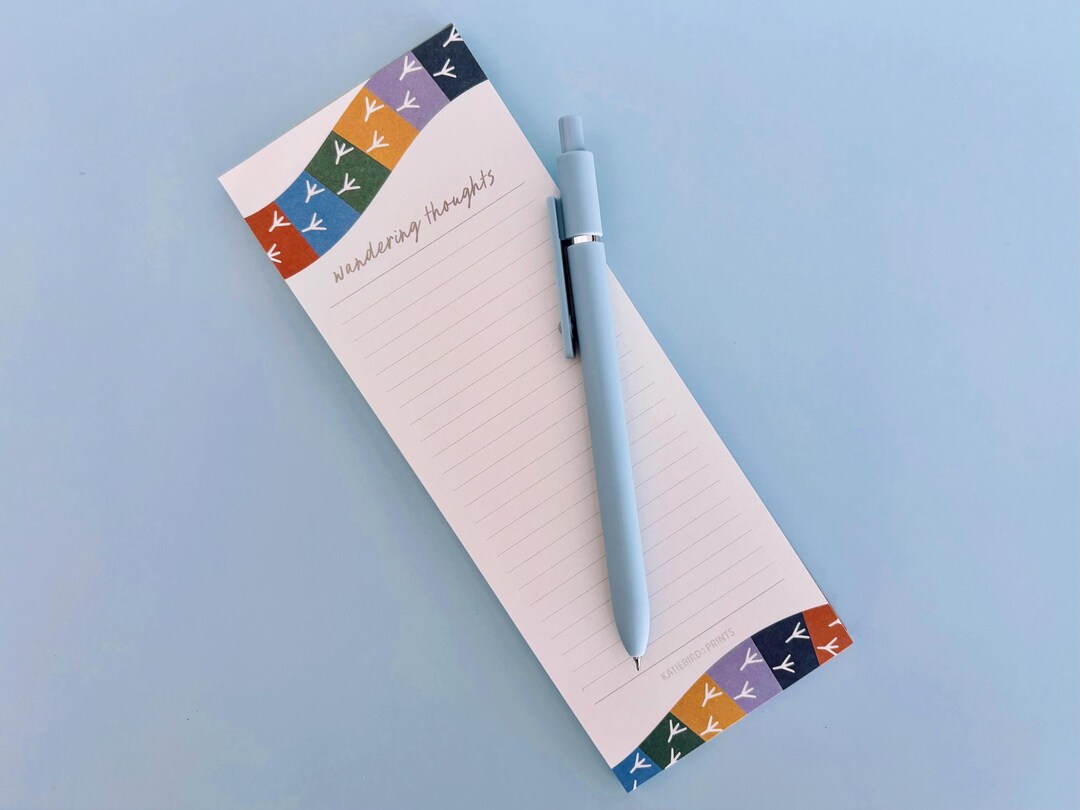 WANDERING THOUGHTS - to Do List Notepad - Cute Notepad - Tear-off Notes ...